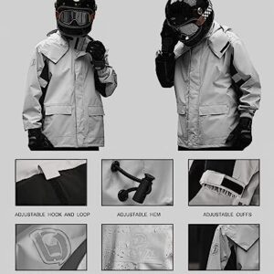 IRON JIA'S Rain Suit, Motorcycle Rain Gear Suit for Men & Women, Jackets & Pants Reflective Waterproof Breathable Rainsuit