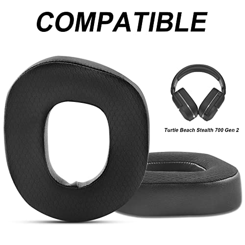 Gvoears Replacement Earpads for Turtle Beach Stealth 700 Gen 2 Headphones, Ear Pads Replacement Cushions Compatiable with Stealth 700 Gen 2 Wireless Gaming Headset, Soft Memory Foam and Mesh Fabric