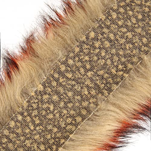 Shaggy Faux Fur Roll - Acrylic Fabric 4" X 70" Inches (10 cm X 180 cm) Rolls of Fur - Artificial Fur Like Material - Use Fur Pieces for Crafts, DIY, Costume Design, Decoration (Natural)