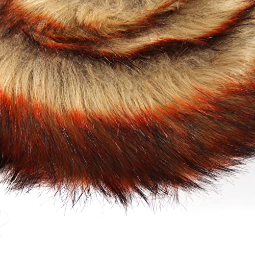 Shaggy Faux Fur Roll - Acrylic Fabric 4" X 70" Inches (10 cm X 180 cm) Rolls of Fur - Artificial Fur Like Material - Use Fur Pieces for Crafts, DIY, Costume Design, Decoration (Natural)