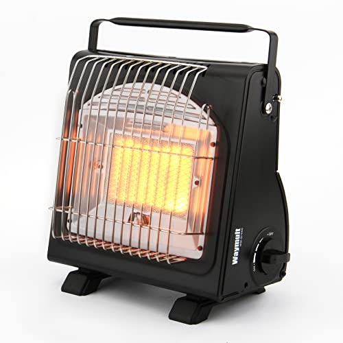 2 in 1 outdoor butane gas portable heater with handle for camping heating