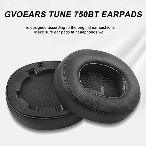 Replacement Ear Cushions for JBL Tune 750BT Headphone Tune 700BT / 710BT / 700BTNC / 750BT / 760BTNC Ear Pads Headset Earpads with Protein Leather Noise Cancelling Memory Foam