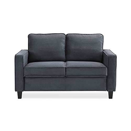 LifeStyle Solutions Garren Sofa Love Seats, Charcoal