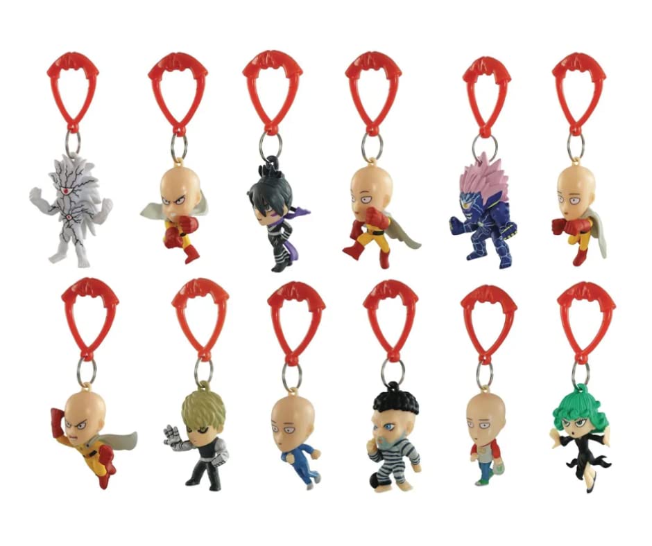 Toptoys2u Bargain Bundles One Punch Man Anime Manga Blind Bag Key Ring Backpack Hanger 10 Pack