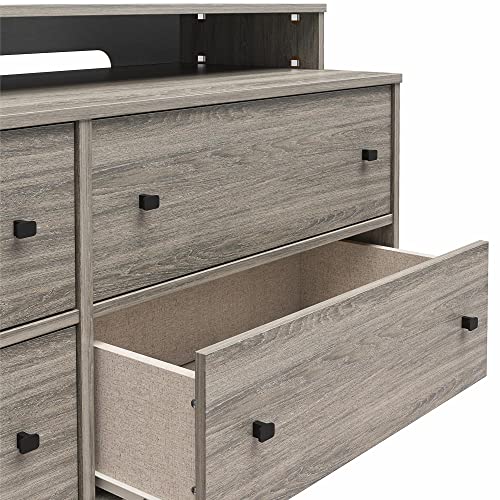 Ameriwood Home Kalissa Media Dresser for TVs up to 50", Gray Oak