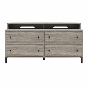 Ameriwood Home Kalissa Media Dresser for TVs up to 50", Gray Oak