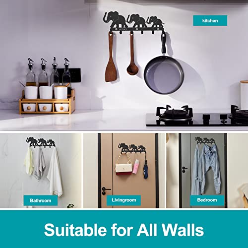 Autoly, Coat Rack Wall Mount installs The Door Hanger Hook Against The Wall, Coat Hanger Wall can Organize The Room. Coat Hooks Wall mounted6 Hooks 1 Piece