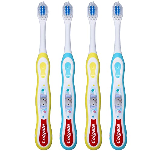 Colgate My First Baby Toothbrush, Extra Soft, (Colors Vary) - Pack of 4