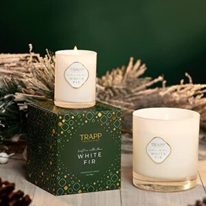 Trapp No. 56 - White Fir - 7 oz. Signature Candle - Aromatic Home Fragrance with Seasonal Scent of Fraser Fir, Balsam Wood, & Cool Ozonic Notes Notes - Petrolatum Wax