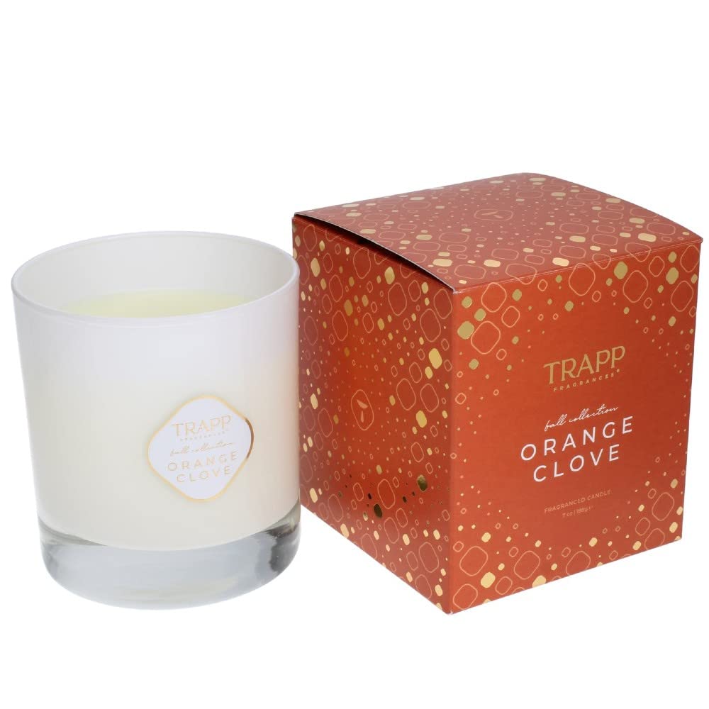 Trapp No. 57 - Orange Clove - 7 oz. Signature Candle - Aromatic Home Fragrance with Seasonal Scent of Juicy Orange, Cinnamon, & Freshly Ground Clove Notes - Petrolatum Wax