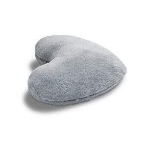 DEMDACO Relaxing Warming Heart Grey 10 x 10 Polyester Fiber Gift Pillow