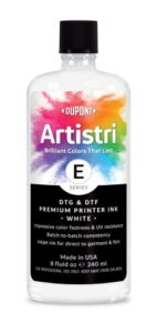 artistri® - e series dtg & dtf ink - white - 8 oz