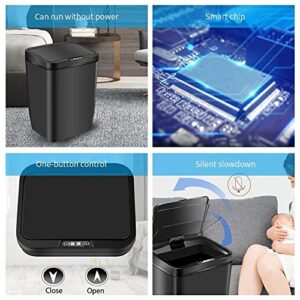 XDCHLK Automatic Touchless Trash Can Intelligent Induction Motion Sensor Trash Can Recycle Bin Kitchen Garbage Car Trash