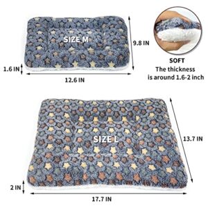 Amakunft 2 Pcs Large Guinea Pig Bed Mat, Rabbit Sleep Bed, 17.7x13.7x2 Inches, Small Animal Playpen for Bunny/Chinchilla/Hedgehog