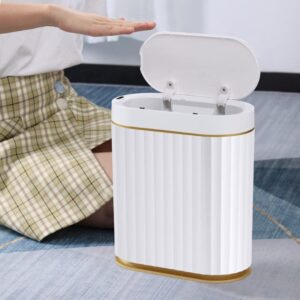 XDCHLK Home Smart Sensor Trash Can Waterproof Narrow Trash Bin Electronic Automatic Kitchen Bathroom Toilet Big Rubbish Bin