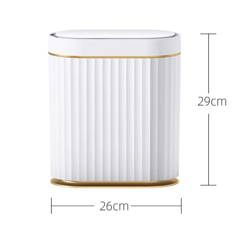 XDCHLK Home Smart Sensor Trash Can Waterproof Narrow Trash Bin Electronic Automatic Kitchen Bathroom Toilet Big Rubbish Bin