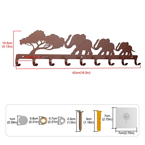 Autoly, coat rack wall mount installs the door hanger hook against the wall, coat hanger wall can organize the room. coat hooks wall mounted9 hooks 1 piece，OriginalDesignwall coat rack