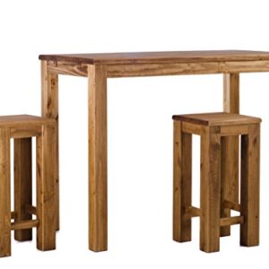 B.R.A.S.I.L.-Möbel TableChamp Dining Table Set Rio Eight Pine Chairs with Extensions Included Brazil Solid Wood