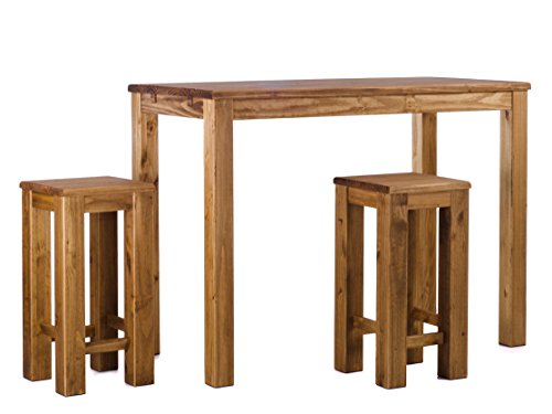 B.R.A.S.I.L.-Möbel TableChamp Dining Table Set Rio Eight Pine Chairs with Extensions Included Brazil Solid Wood