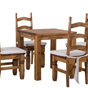 B.R.A.S.I.L.-Möbel TableChamp Dining Table Set Rio Eight Pine Chairs with Extensions Included Brazil Solid Wood