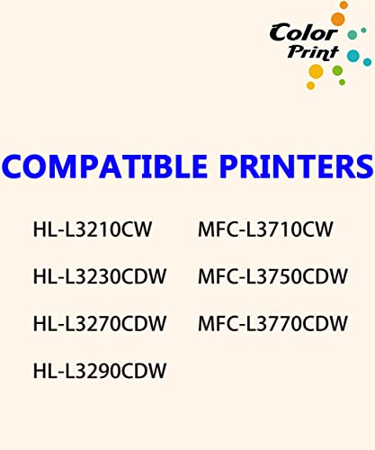 ColorPrint Compatible TN-227 Toner Cartridge Black High Yield Replacement for Brother TN227 BK TN227BK TN223 for MFC L3750CDW L3770CDW HL L3210CW L3230CDW L3230CDN L3270CDW L3290CDW Printer (2-Pack)