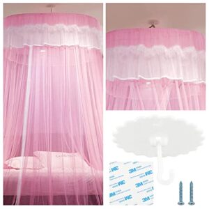 GORGECRAFT 2 Set Ceiling Mosquito Net Hooks Bunk Bed Hanger Hook Super Glue Canopy Bed Hooks for Hanging Mosquito Net