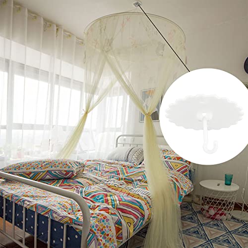 GORGECRAFT 2 Set Ceiling Mosquito Net Hooks Bunk Bed Hanger Hook Super Glue Canopy Bed Hooks for Hanging Mosquito Net