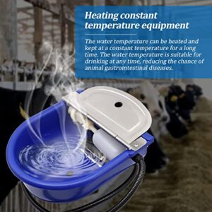 LIUCOGXI Heated Livestock Waterer Auto Horse Water Bowl Automatic Cattle Cow Heated Water Bowl Dog Horse Cattle Drinking Bowl Constant Temperature Dispenser with Float Control