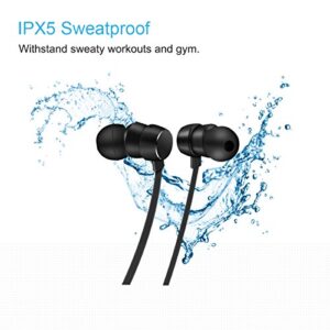 WAVEFUN Bluetooth Headphones, Wireless Earbuds Bluetooth Earbuds Deep Bass in-Ear Wireless Headphones Neckband Bluetooth 5 with Gaming Mode,Clean Calls,Quick Charging 12Hours Playtime