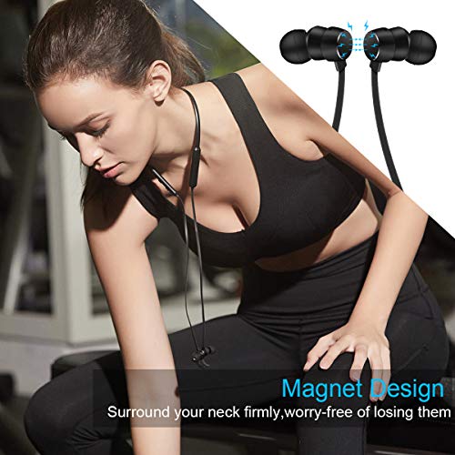 WAVEFUN Bluetooth Headphones, Wireless Earbuds Bluetooth Earbuds Deep Bass in-Ear Wireless Headphones Neckband Bluetooth 5 with Gaming Mode,Clean Calls,Quick Charging 12Hours Playtime