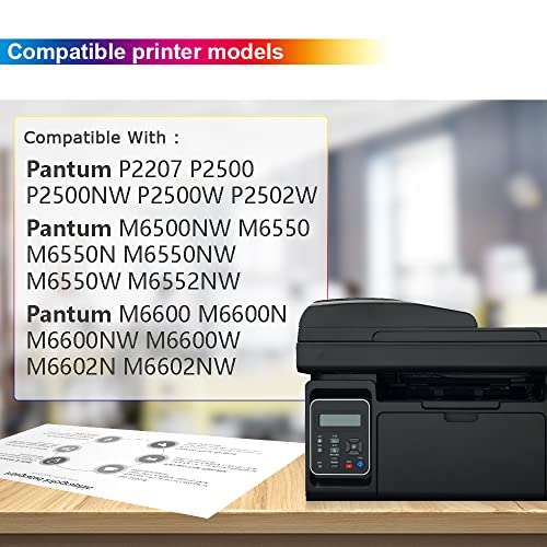 CHENPHON Compatible PB-211 Toner Cartridge Replacement for Pantum PB-211EV PB211 Toner for P2502W M6552NW M6500NW M6550 M6550NW M6600 M6600NW M6602NW P2500W P2207 (Black, 2-Pack)