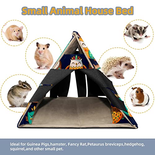 Y-DSIWX Guinea Pig House Bed, Rabbit Large Hideout, Small Animals Nest Hamster Cage Habitats Cute Indian Owl