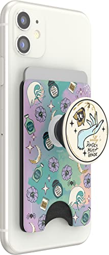 PopSockets Phone Wallet with Expanding Phone Grip, Phone Card Holder - Sally's Deadly Nightshade