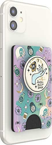 PopSockets Phone Wallet with Expanding Phone Grip, Phone Card Holder - Sally's Deadly Nightshade