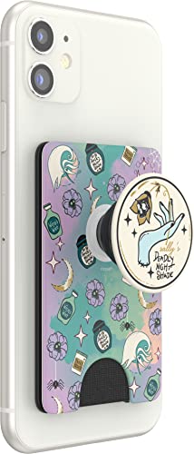 PopSockets Phone Wallet with Expanding Phone Grip, Phone Card Holder - Sally's Deadly Nightshade