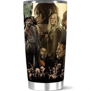 stainless steel insulated tumbler 20oz the iced walking cold dead hot coffee tea wine funny travel cups mugs for men women