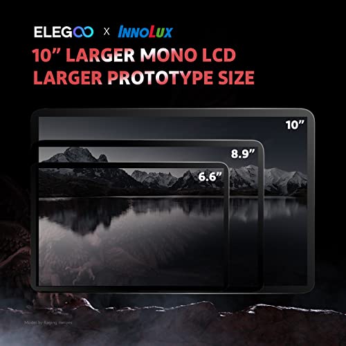 ELEGOO Saturn 2 MSLA 3D Printer and ELEGOO 8K Water Washable Photopolymer Resin Grey 1000g