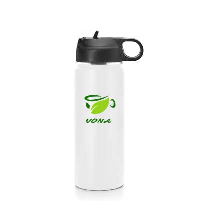 Vona cups water and juice (white with straw)