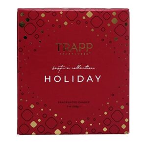 Trapp No. 58 - Holiday - 7 oz. Signature Candle - Aromatic Home Fragrance with Seasonal Scent of Cinnamon, Gingerbread, & Bourbon Vanilla Notes - Petrolatum Wax