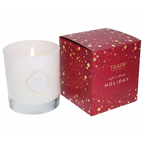 Trapp No. 58 - Holiday - 7 oz. Signature Candle - Aromatic Home Fragrance with Seasonal Scent of Cinnamon, Gingerbread, & Bourbon Vanilla Notes - Petrolatum Wax