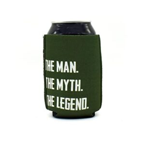 zipsip adjustable koozies all in 1 - reusable can cooler insulated - beer coozies for bottles, cans slim cans - iced coffee sleeve - neoprene (the man the myth the legend, not magnetic version)