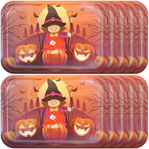 Halloween Serving Trays | 10 Pcs Plastic Spooky Gnome Snack Trays | Snack Trays Halloween Party | Halloween Decorations Chip Trays | Halloween Gnomes Plastic Trays | Reusable Halloween Trays |Anapoliz