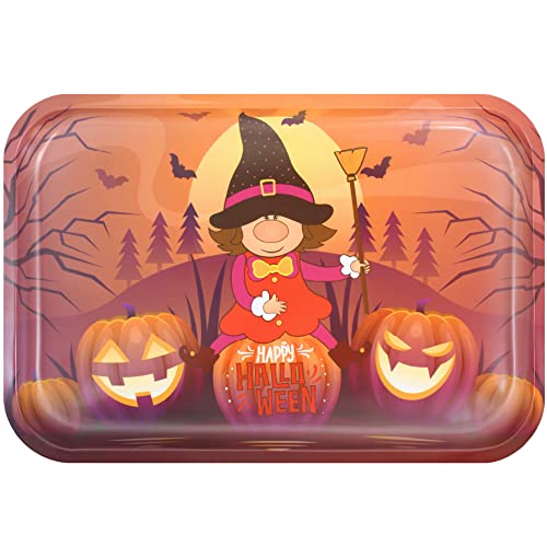 Halloween Serving Trays | 10 Pcs Plastic Spooky Gnome Snack Trays | Snack Trays Halloween Party | Halloween Decorations Chip Trays | Halloween Gnomes Plastic Trays | Reusable Halloween Trays |Anapoliz