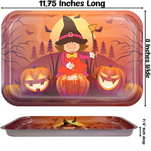 Halloween Serving Trays | 10 Pcs Plastic Spooky Gnome Snack Trays | Snack Trays Halloween Party | Halloween Decorations Chip Trays | Halloween Gnomes Plastic Trays | Reusable Halloween Trays |Anapoliz