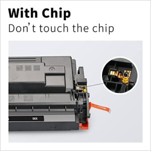 58A with Chip LemeroUexpect Remanufactured Toner Cartridge Replacement for HP 58A 58X Black Toner Cartridge CF258A CF258X for MFP M428fdw M404n M404dn M404 M428fdn M304 Printer,1P