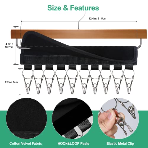 Hat Rack for Baseball Caps Hat Organizer Display Holder, Loscarol 2 Pack Hat Hanger for Closet Storage with Clips, for Hang Ball Cap Winter Beanie & Accessories Holds Up to 20 Caps