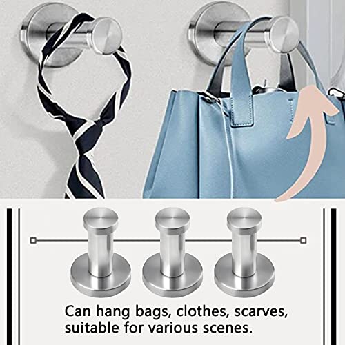 Robe Towel Hook,Stainless Steel Modern Coat Hook, Utility Shower Towel Hanger for Bathroom Kitchen Home Storage, Bath Towel Hooks, Coat Hanger - 3 Pack