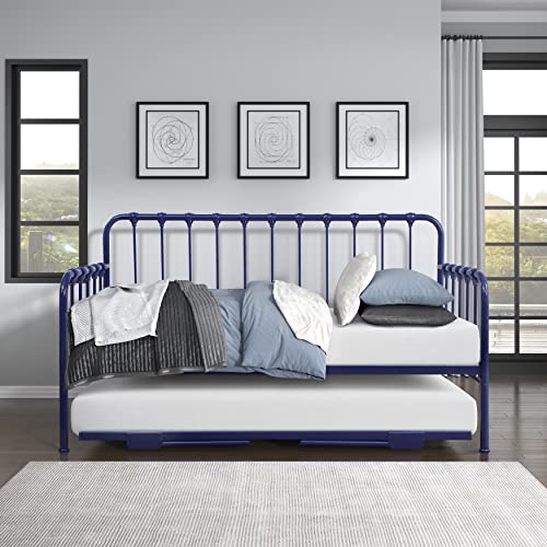 Lexicon Hendrix Metal Daybed with Trundle, Twin/Twin, Blue