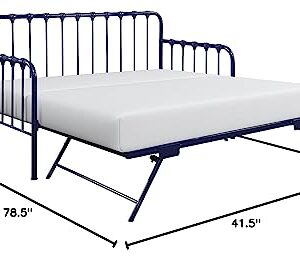 Lexicon Hendrix Metal Daybed with Trundle, Twin/Twin, Blue