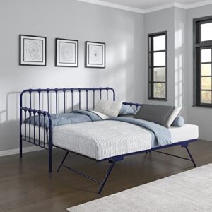 Lexicon Hendrix Metal Daybed with Trundle, Twin/Twin, Blue